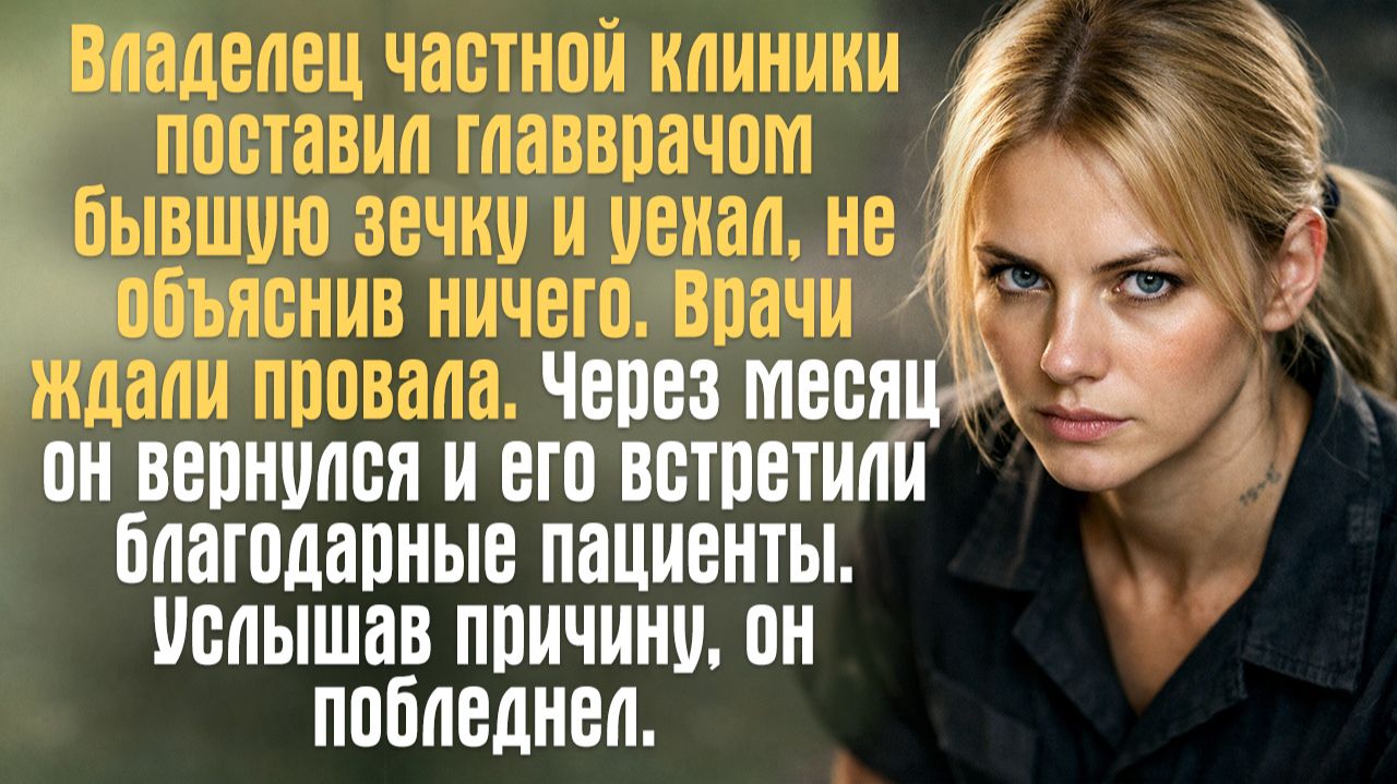 "Главврач из тюрьмы". До мурашек трогательная история зечки, не сломленной жизнью.