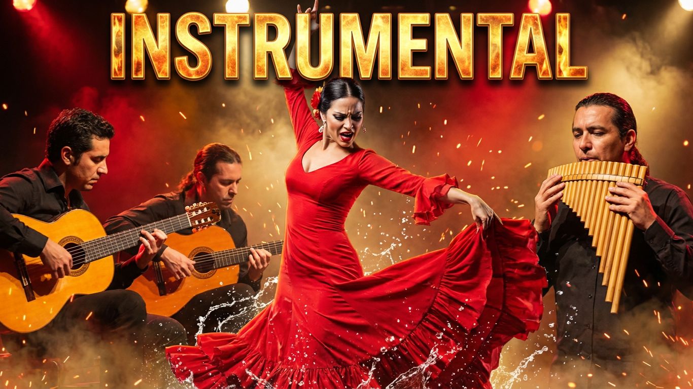 Испанская гитара и флейта | Музыка для души | Живой фламенко