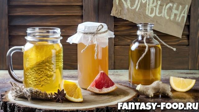 Домашняя комбуча с зеленым чаем
