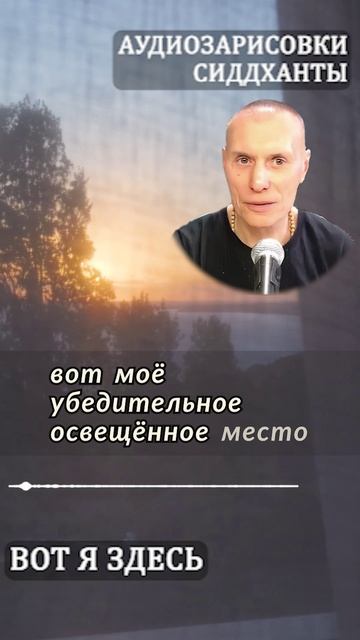 Вот я здесь. Аудиозарисовки Сиддханты (Вячеслава Чернина)