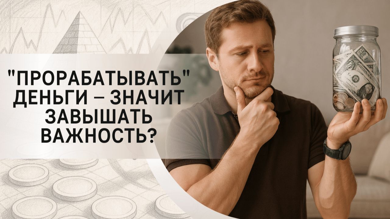 "Прорабатывать" деньги – значит завышать важность?