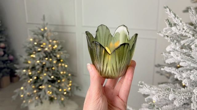 Набор подсвечников ТЮЛЬПАНЫ 'МИСТИК', стекло, 8 см, 4 шт., 4400381A999-набор