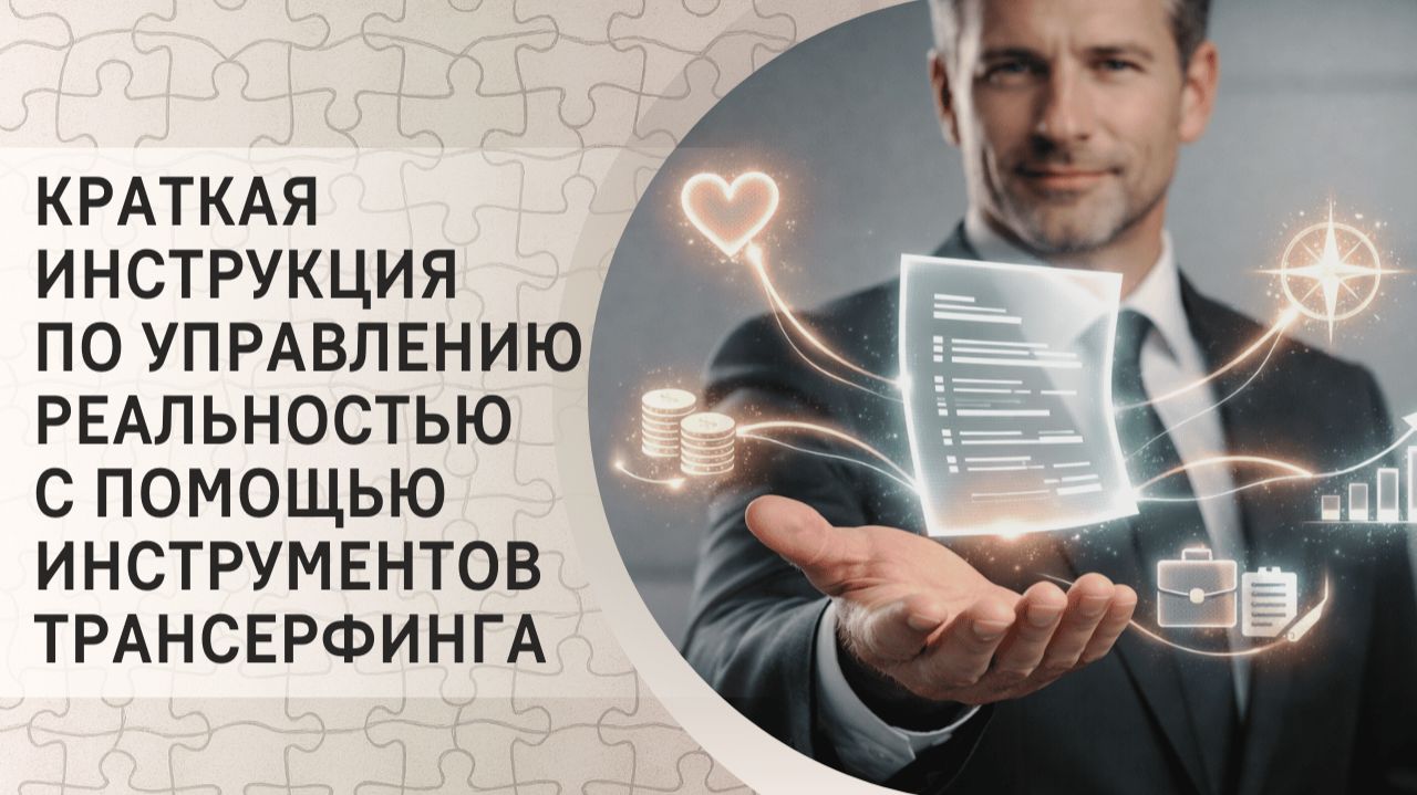 Краткая инструкция по управлению реальностью с помощью инструментов Трансерфинга