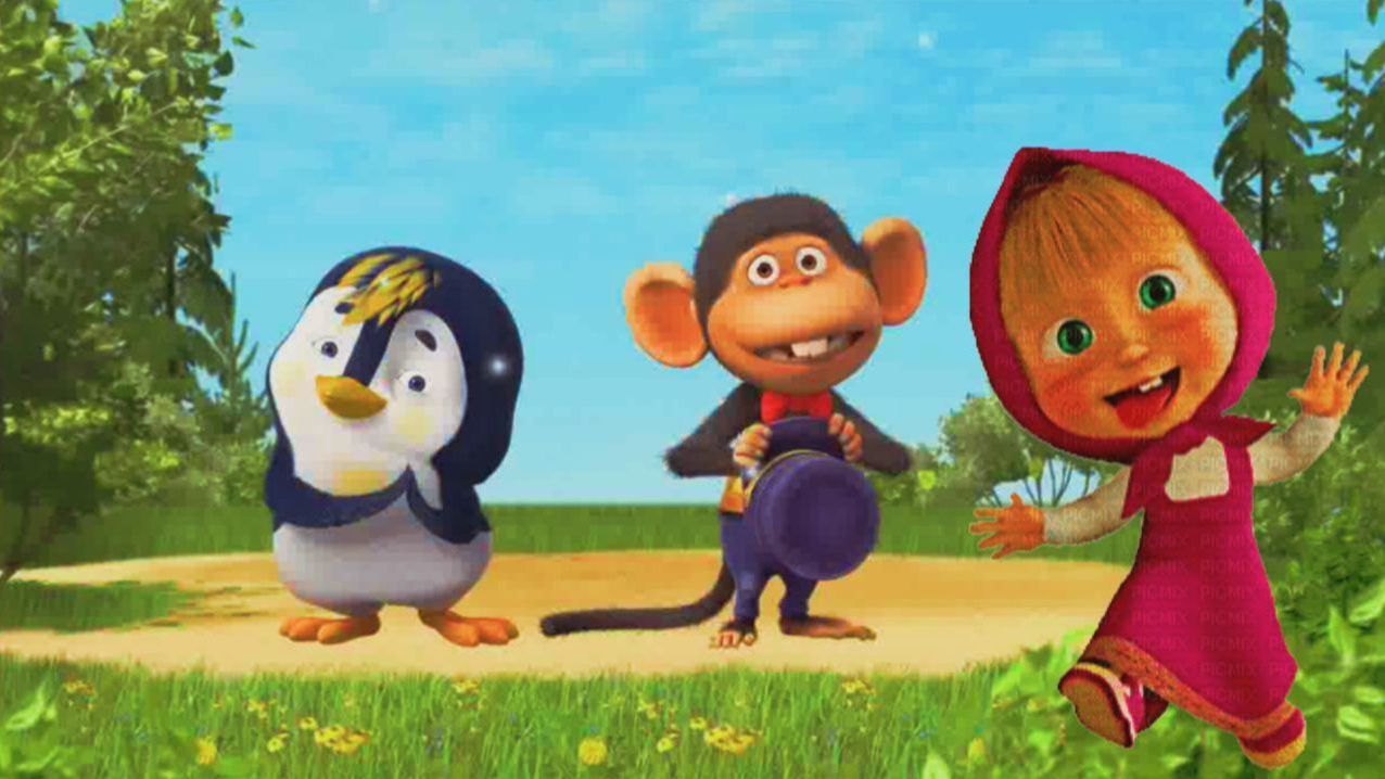 Маша И Медведь Учим Животных Вместе С Машей