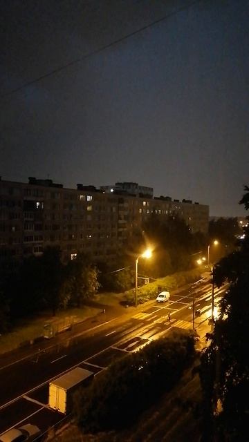 Гроза в 3 часа ночи. Питер