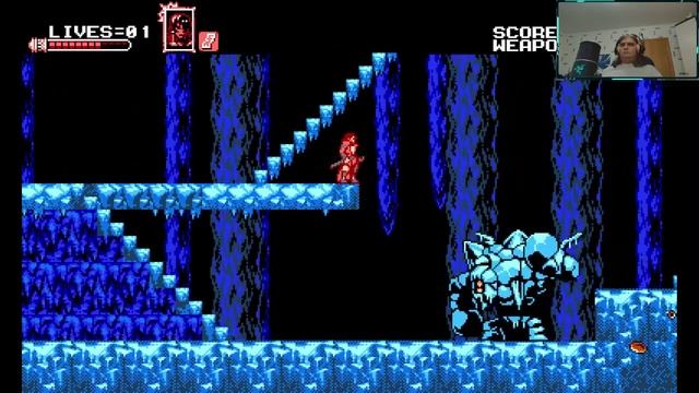 SWITCH Bloodstained Curse of the Moon [v1.1.2] серия 18 - Один в ледяной пещере