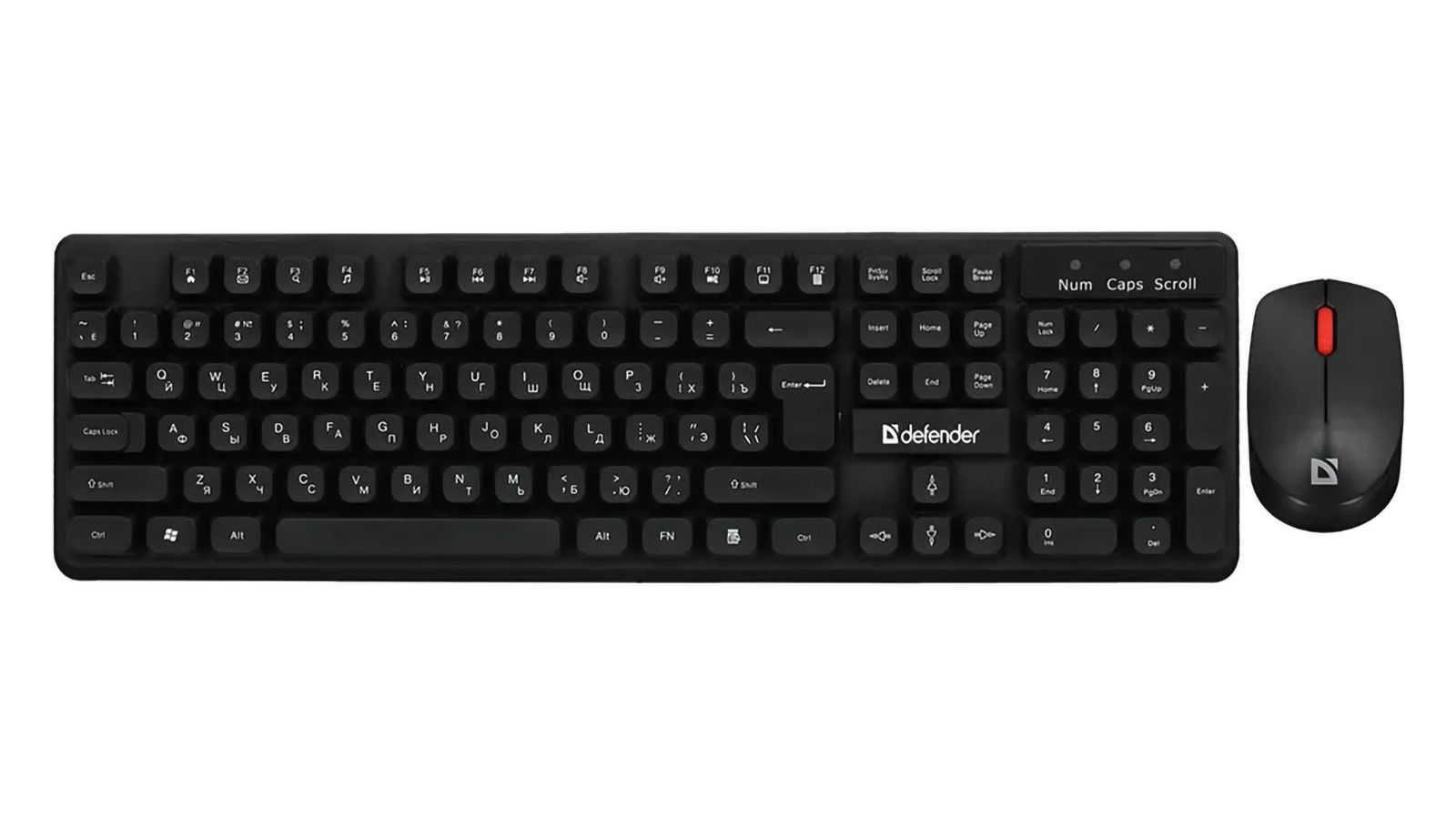 Беспроводной набор клавиатура и мышь по радиоканалу с USB ресивером для ПК (компьютера), ноутбука