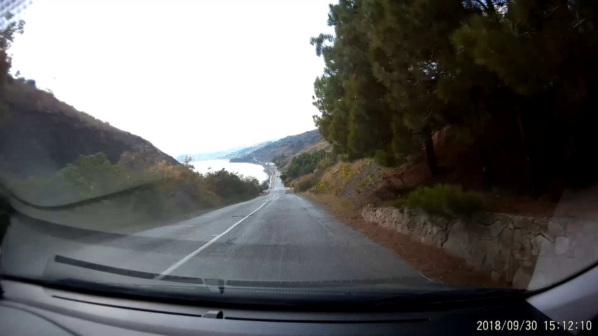 Дороги Крыма. Горный серпантин.Трасса Судак - Алушта ( участок Морское - Приветное ) часть 2