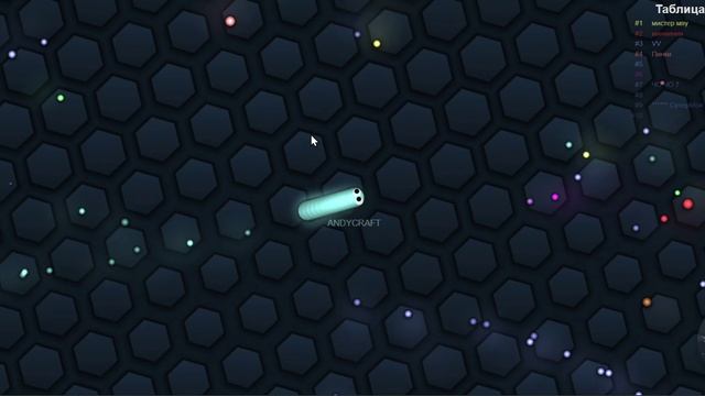 Обратите внимание, что имена в таблице лидеров переводит мой браузер на русский в Slither.io!!!