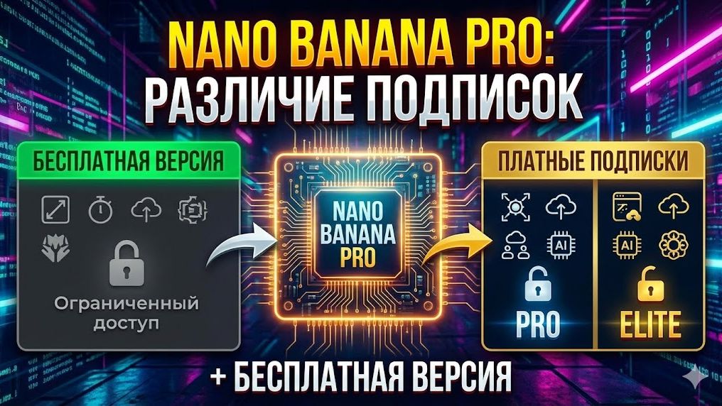 Nano Banana Pro: бесплатная версия vs подписки — что реально отличается