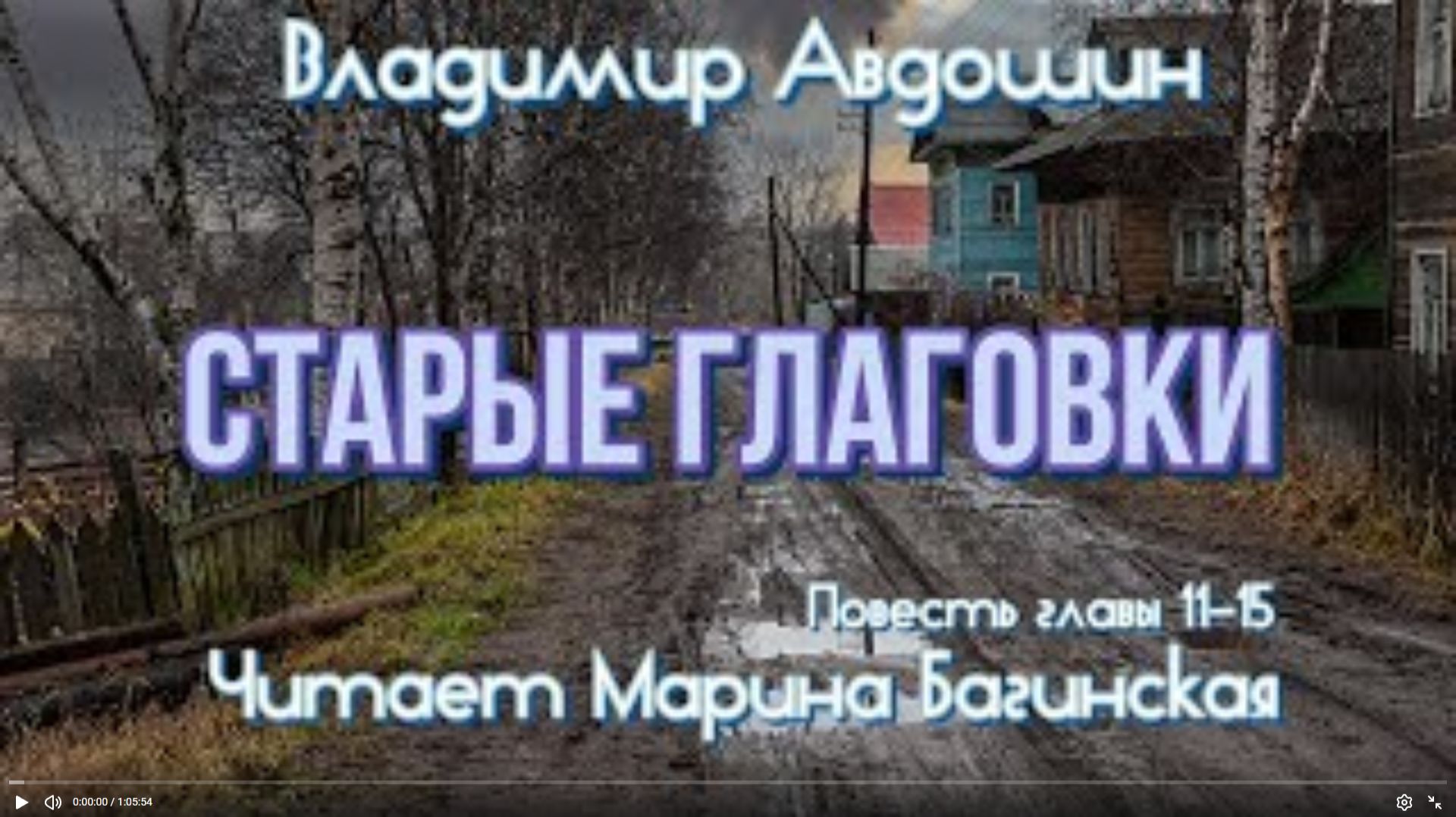 Владимир Авдошин _Старые Глаговки_ Повесть главы 11-15 Читает Марина Багинская