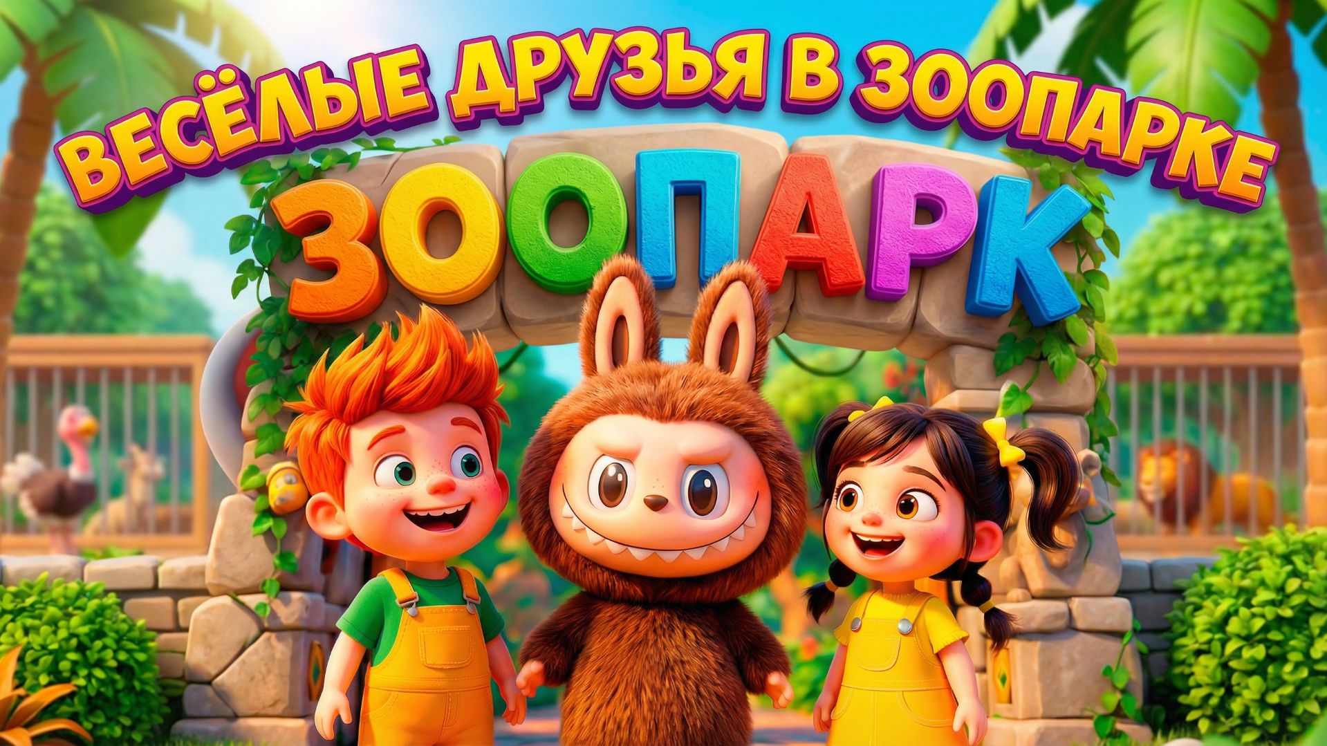 ЛАБУБУ В ЗООПАРКЕ + ЖИВОТНЫЕ В ЗООПАРКЕ + ПЕСЕНКИ И МУЛЬТИКИ ПРО ЗООПАРК + МУЛЬТИКИ МАЛЫШАМ