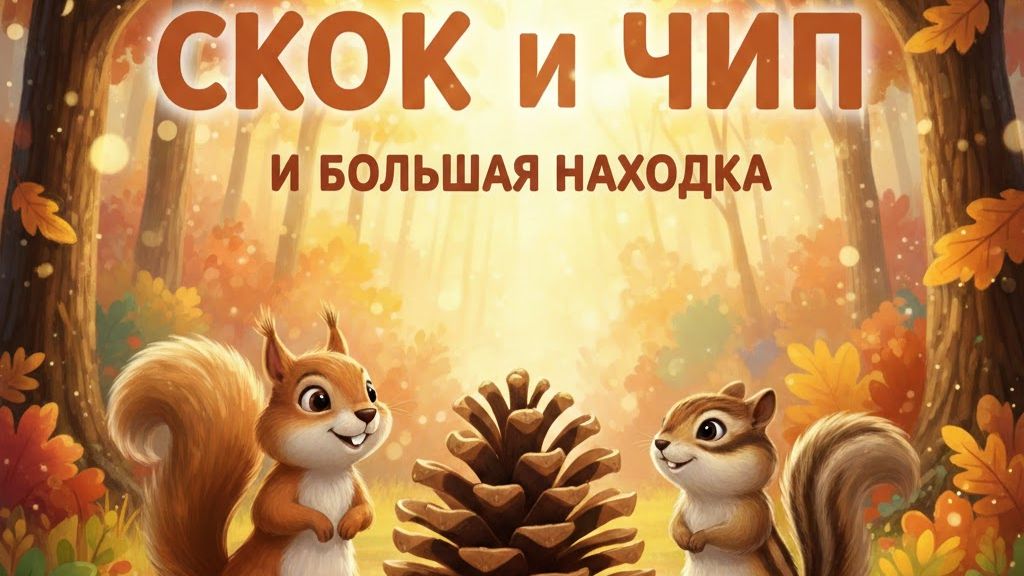 Бельчонок Скок и бурундучок Чип. История первая: Большая находка