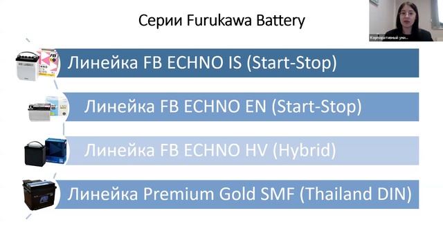 Вебинар "FURUKAWA BATTERY"