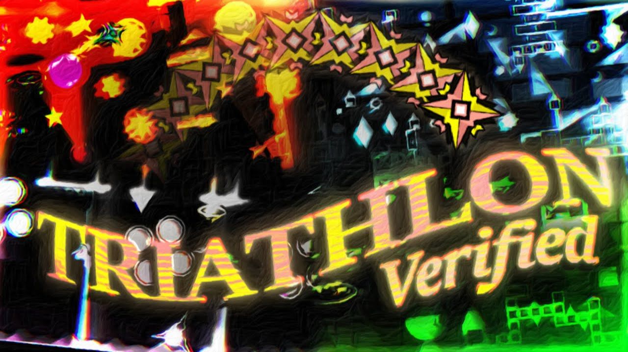 Triathlon VERIFIED! | Solo 13 minute top 50 | Geometry dash