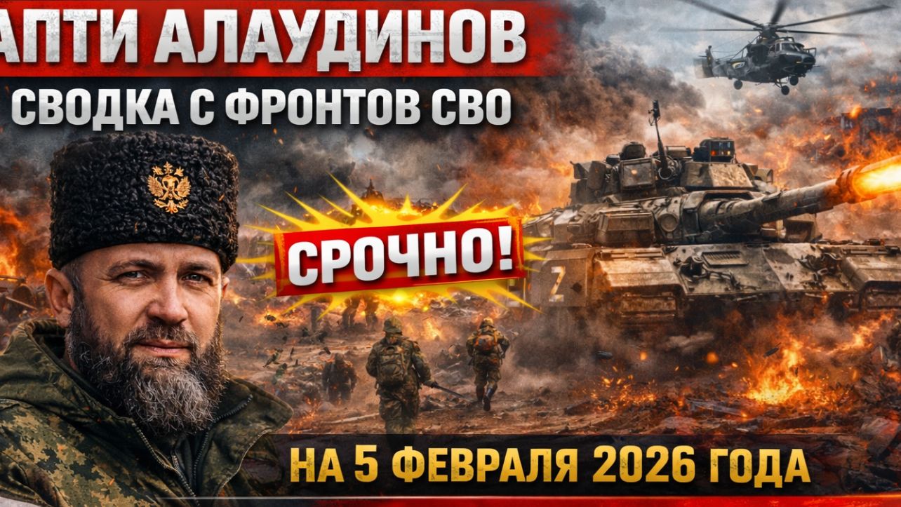 Апти Алаудинов Сводка с фронтов СВО на 5 февраля 2026 года ВС РФ Прорвали Гуляйполе