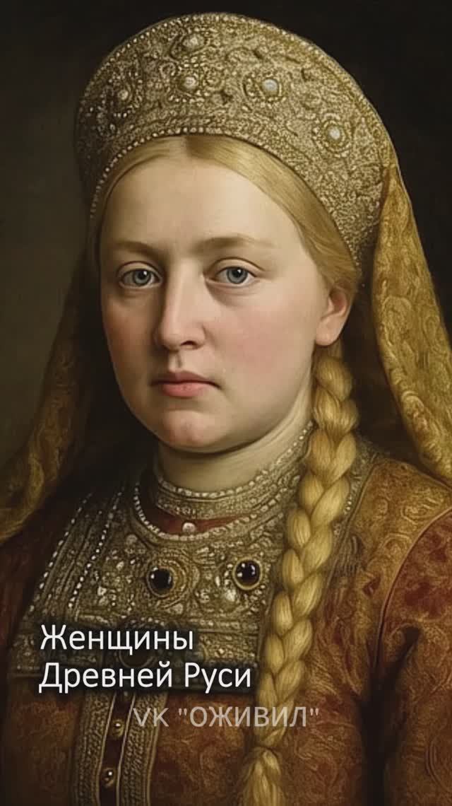 Женщины Древней Руси. Нейросеть оживляет русские картины. #Оживил