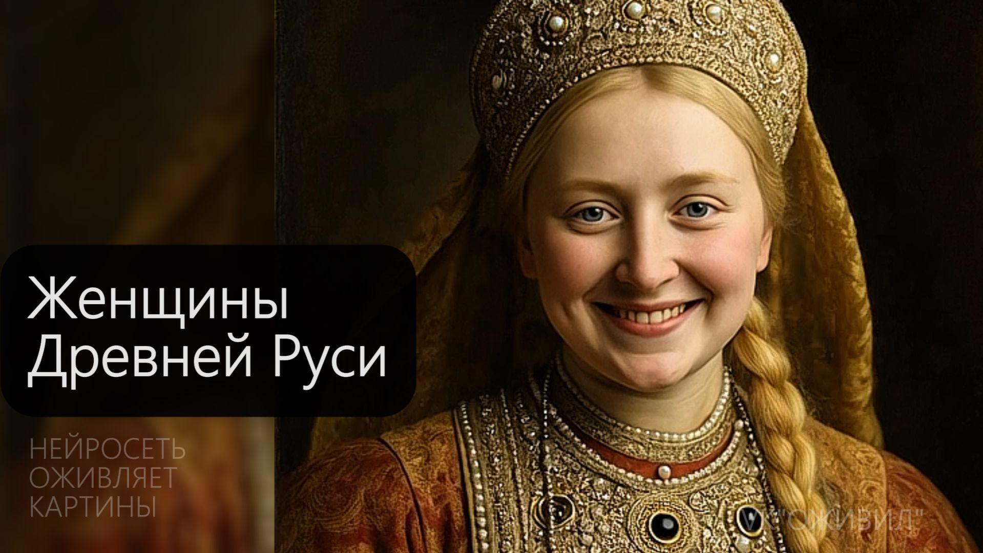 Нейросеть оживляет женские портреты. Древняя Русь. Ожившие образы русской живописи #оживлениекартин