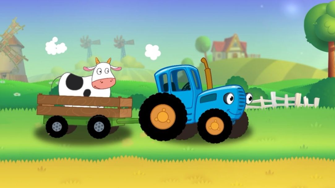 Синий Трактор по Полям｜Учим Цвета и Животных｜Синий Трактор Смотреть | Синий Трактор для малышей