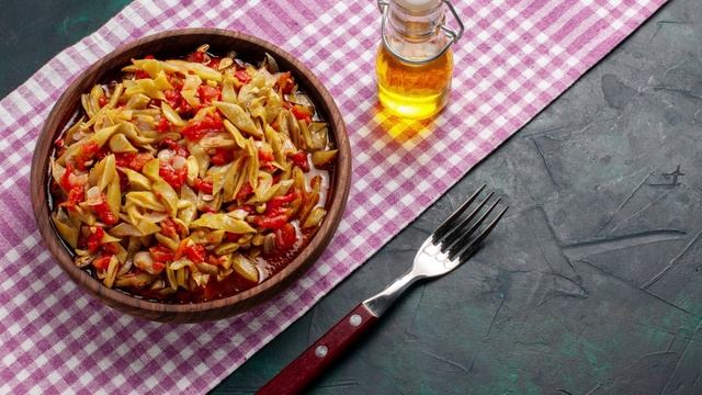 Макароны по-флотски с фаршем и томатами