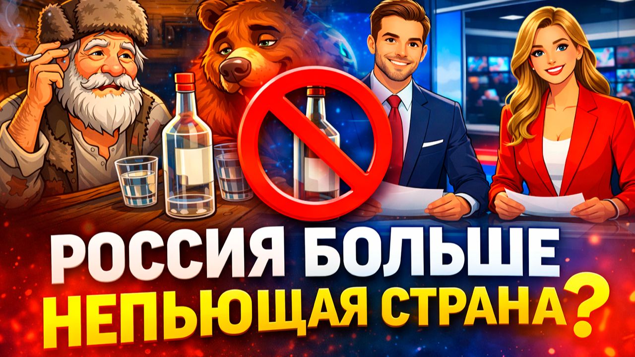 Россия больше непьющая страна
