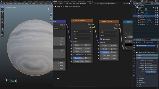 Stylized Kitchen Course in Blender p118 SK_S3_C11 Procedural Wood 3