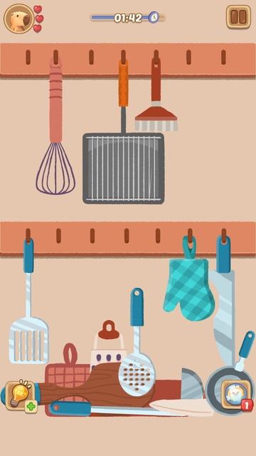 Прохождение Cookingdom Задание после 3 Главы Развесьте столовые приборы на вешалке