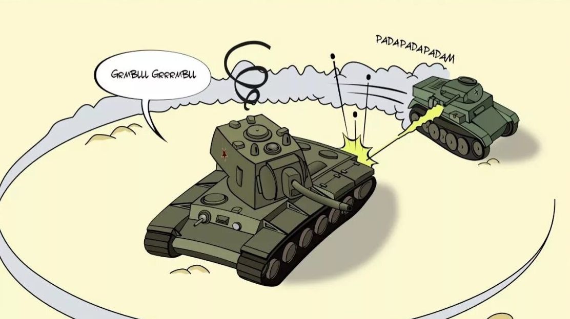 Нубьё наказывай сразу на КВ 2