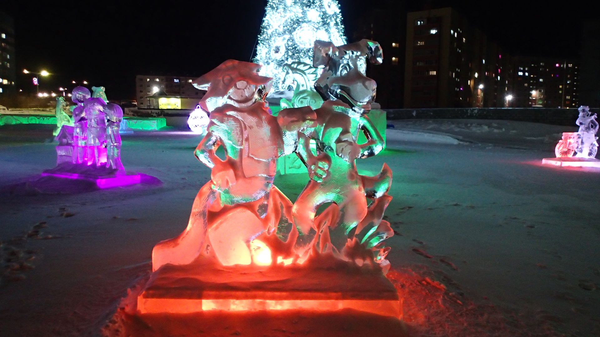 2026.02.04. Норильск, р-н Кайеркан. Новогодний городок! Погодные итоги января в описании.