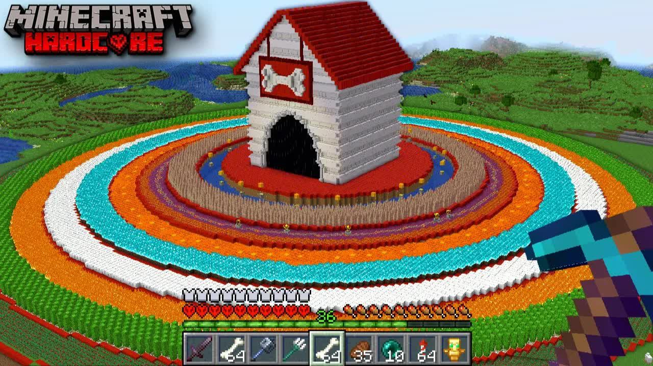 Сделал Самую НЕПРИСТУПНУЮ СОБАЧЬЮ БАЗУ в Майнкрафт ХАРДКОР