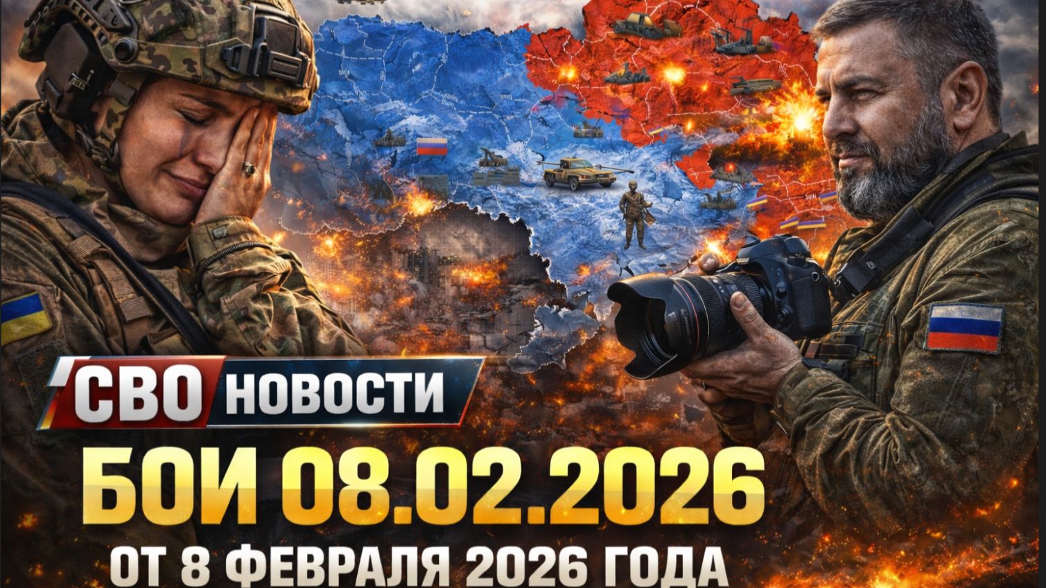 СВО новости карта СВО, события от 8 февраля 2026 года, бои. 08.02.2026