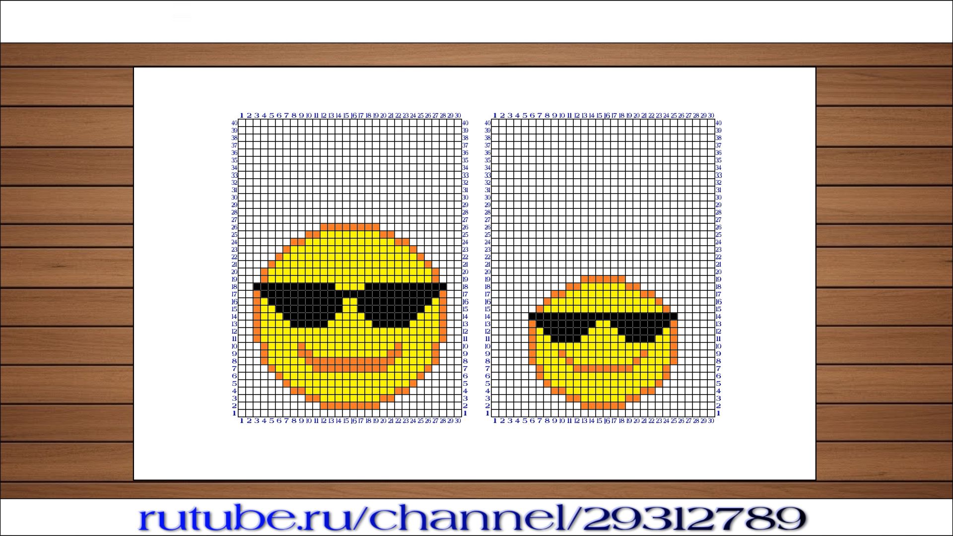 Милый смайлик в очках. Как нарисовать милый смайлик в очках по клеточкам в тетради?