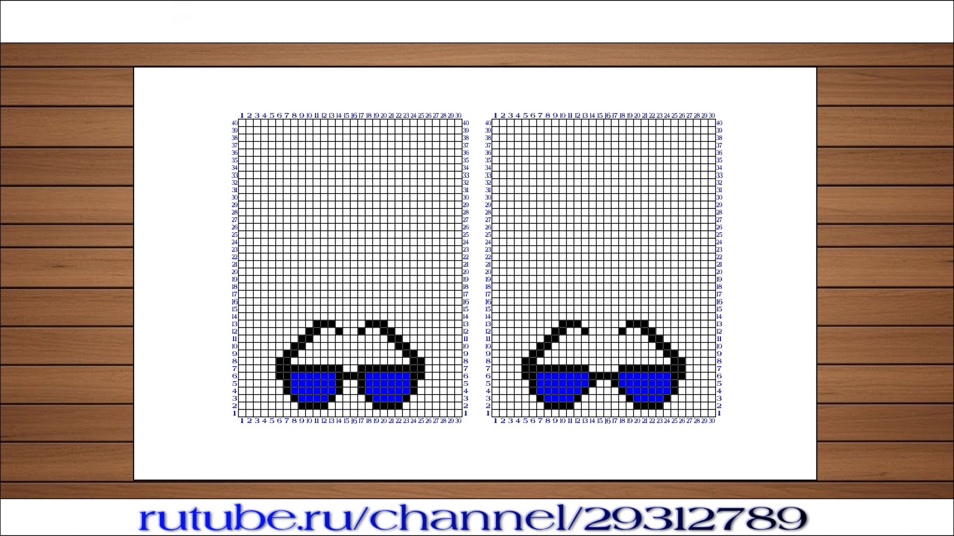 Очки. Как нарисовать очки по клеточкам в тетради?