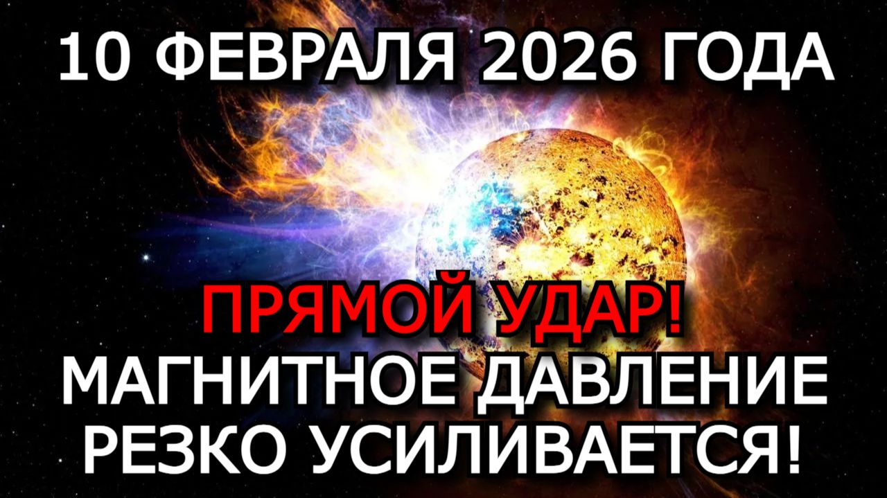 МАГНИТНЫЕ БУРИ 10 ФЕВРАЛЯ 2026 — ЭКСТРЕМАЛЬНЫЙ ГЕОМАГНИТНЫЙ ШТОРМ ДО K9, УДАР КОРОНАЛЬНОЙ ДЫРЫ