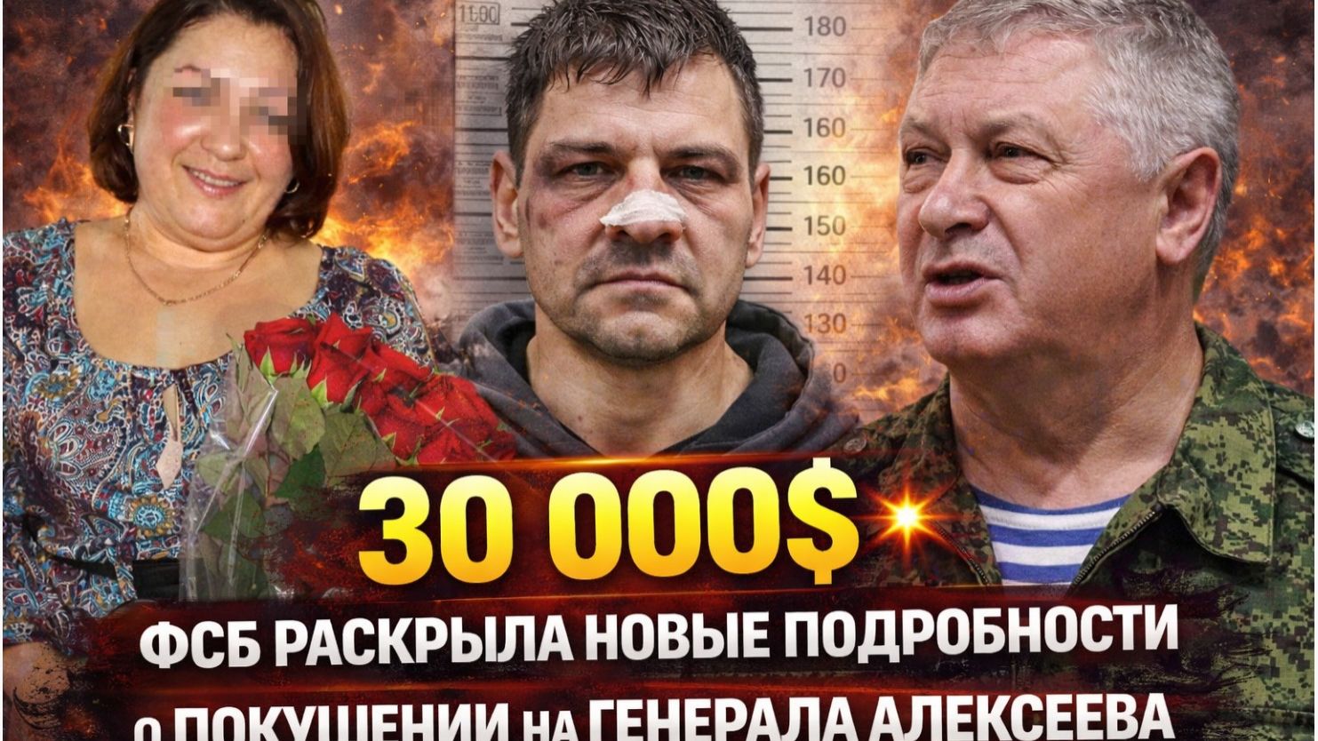 30 000$. ФСБ раскрыла новые подробности о покушении на генерала Алексеева
