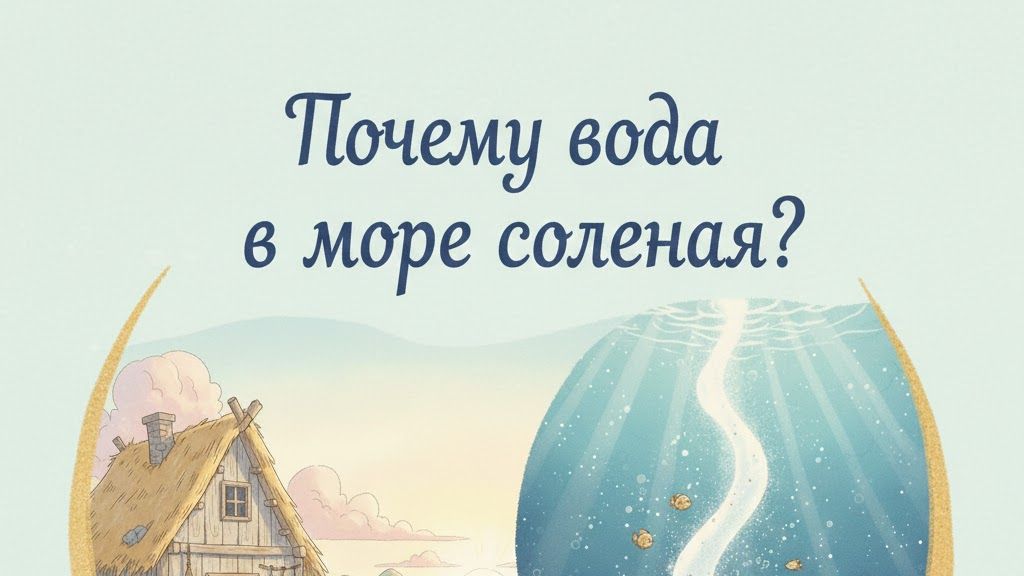 Почему вода в море соленая?