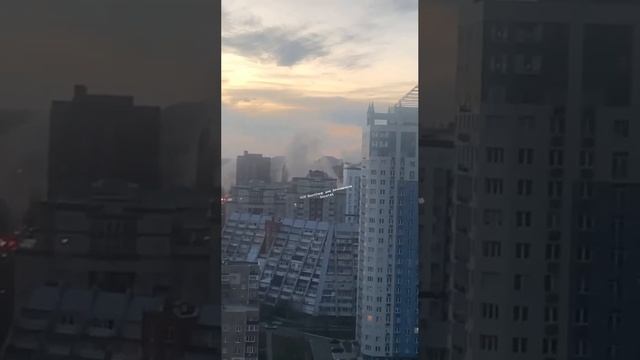 Центр Донецка прилёты