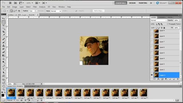 Animated profile gif using video clip with photoshop CS5 – смотреть ...