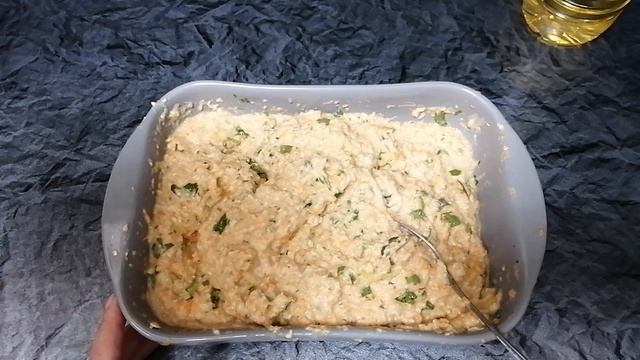 Котлеты из кабачков с овсянкой.