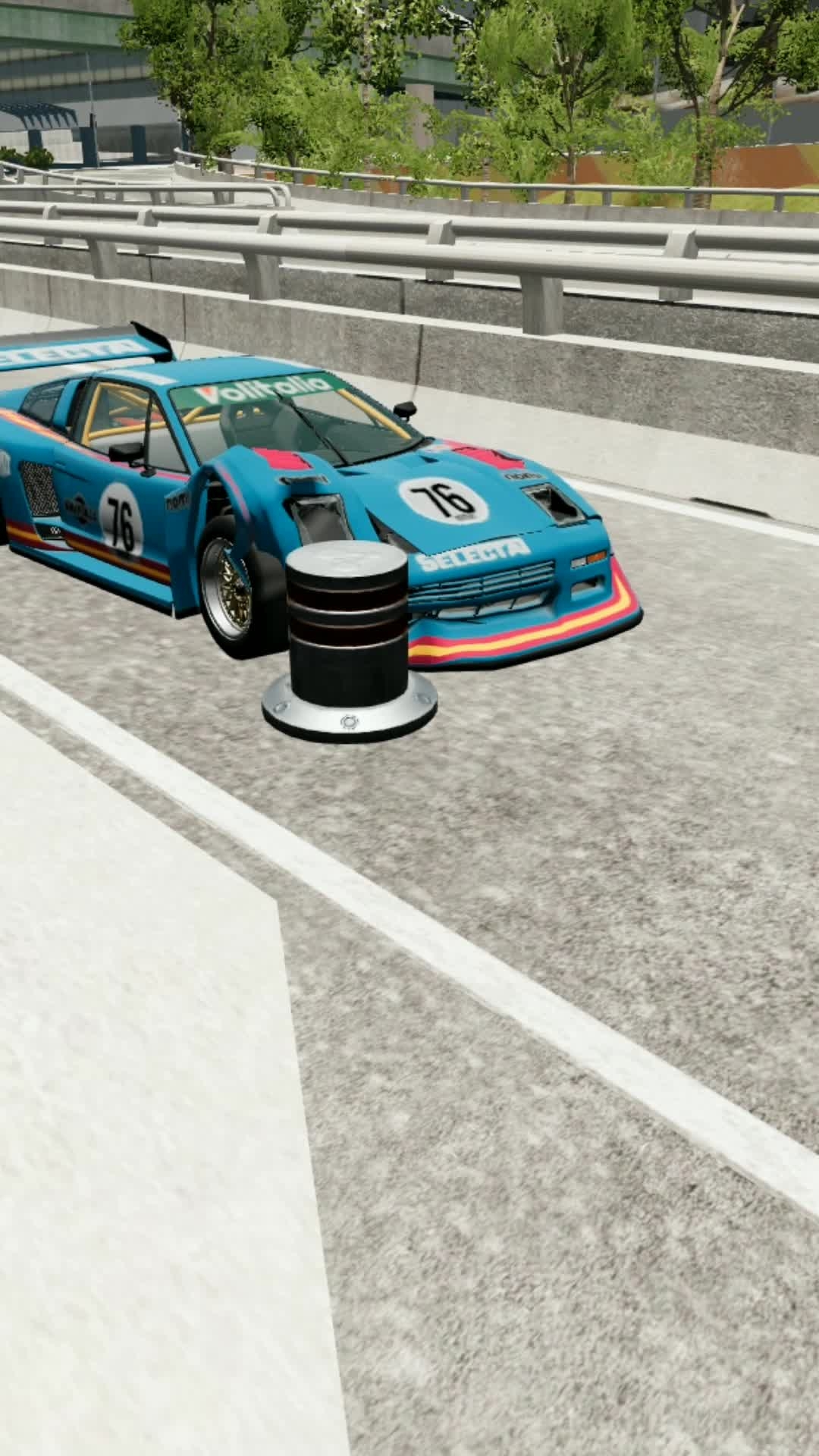 Cars vs Bollards #5.1 #shorts #beamng #beamng_drive #beamng_drive_mods #beamng_mod #beamng_crashes
