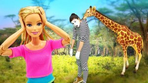Barbie & zoo animals for kids - Doll videos for kids.