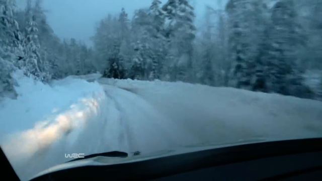 WRC Onboard Mads Ostberg  Rally Sweden 2014 SS17 Hara 1
