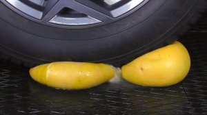 Crushing Crunchy & Soft Things by Car! EXPERIMENT: Car vs pomelo fruit