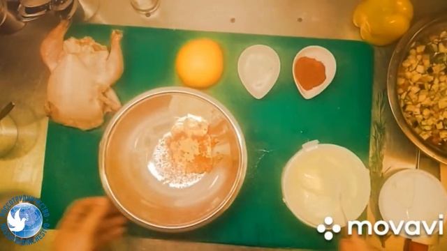 Запечённый цыплёнок с овощами. Горшочек, вари!