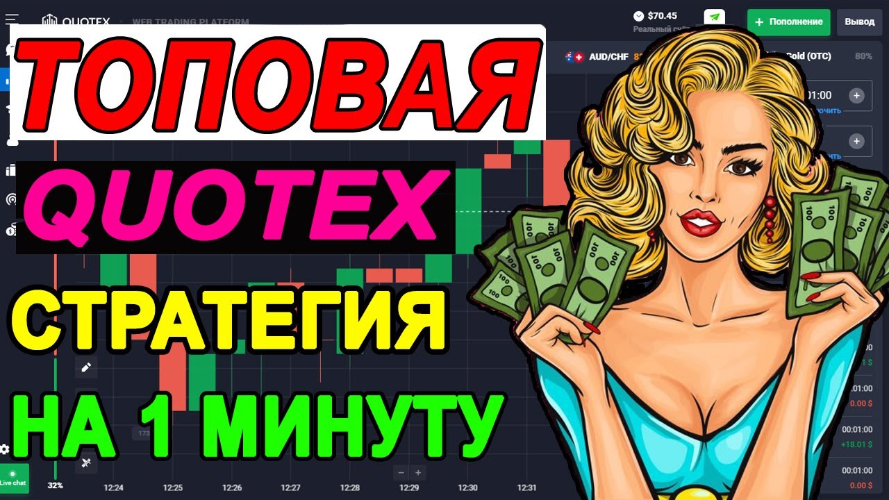 ТОПОВАЯ #QUOTEX СТРАТЕГИЯ НА 1 МИНУТУ  /ОСВОИТ ЛЮБОЙ