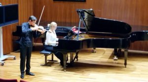 IVAN KERBIRIOU,violin Wieniawski Concerto n°2 op.22 1st mov. Alina Artemyeva,piano
