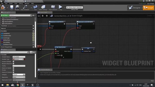 Unreal Engine 4 Tutorial - Ability System Pt.16 - Cooldown Bar