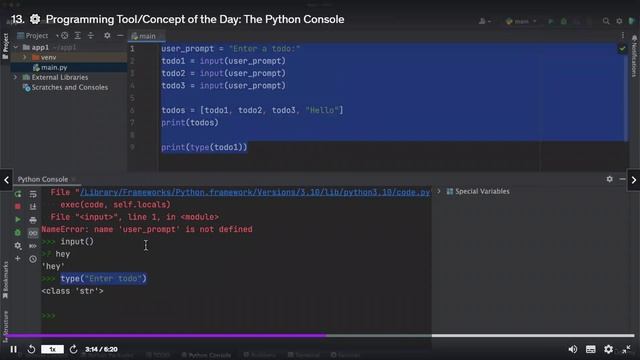 013. ⚙️ Programming ToolConcept of the Day The Python Console