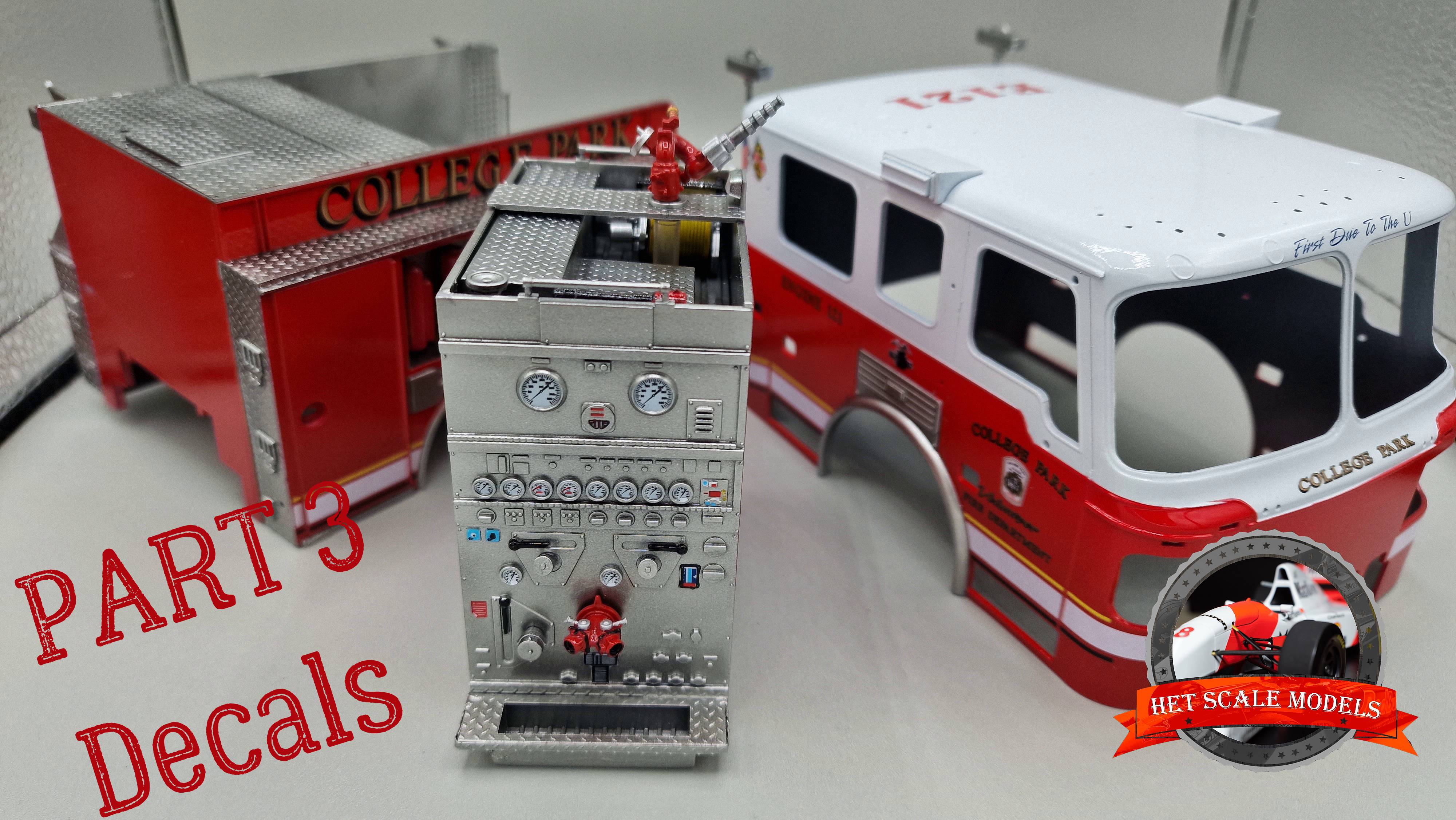 American LaFrance Eagle Fire Pump 1/25 Trumpeter Part 3