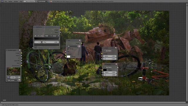 Movie Scene Creation in Blender 3D на русском языке 23 эффекты композа